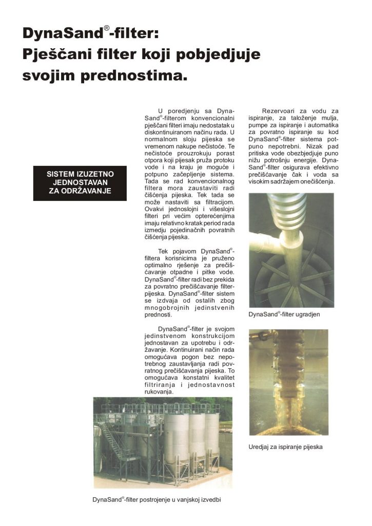 DynaSand – filter – Nordicbalkanswater